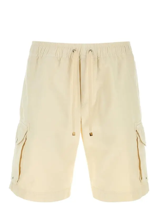 Brunello Cucinelli Cotton Bermuda Shorts With Drawstring Waist - Yellow