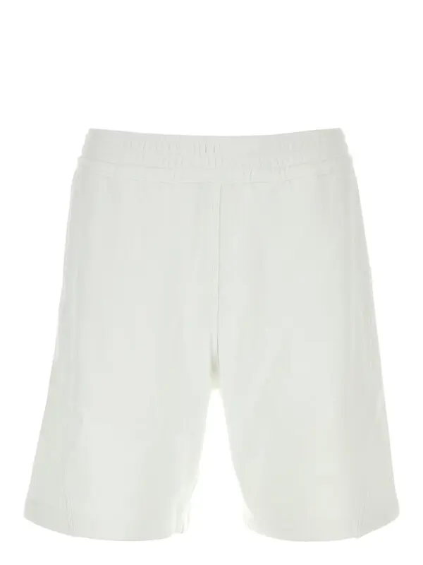 Givenchy Cotton Bermuda Shorts With Embroidered Logo - White