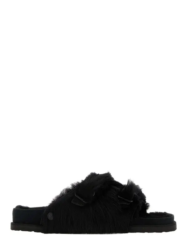 BIRKENSTOCK 1774 X BECOMES BERLIN Shearling Zürich Slippers - Black