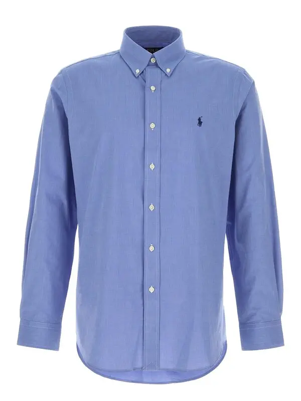 Polo Ralph Lauren Cerulean Stretch Poplin Shirt - Blue