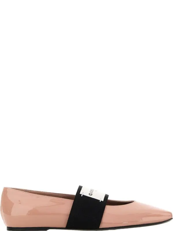 Givenchy Patent Calf Leather Ballerinas - Pink