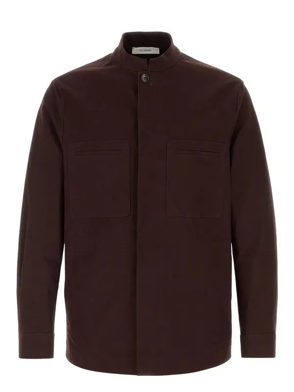 UMIT BENAN Stretch Cotton Bruce Jacket - Brown
