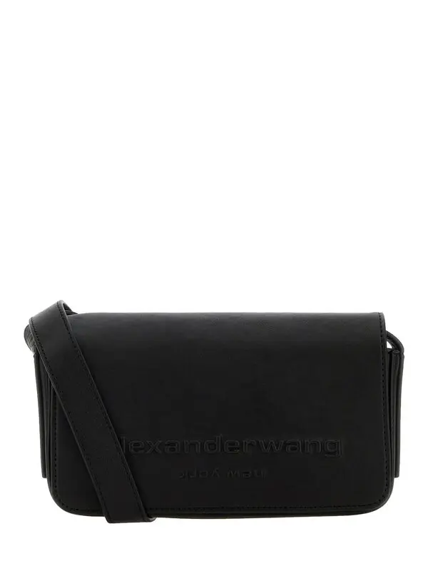 Alexander Wang Leather Crossbody Bag - Black