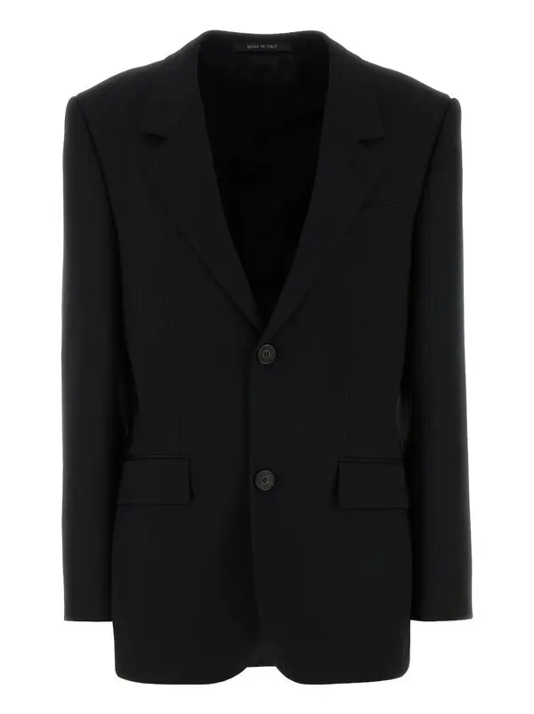 Balenciaga Pure Wool Blazer - Black