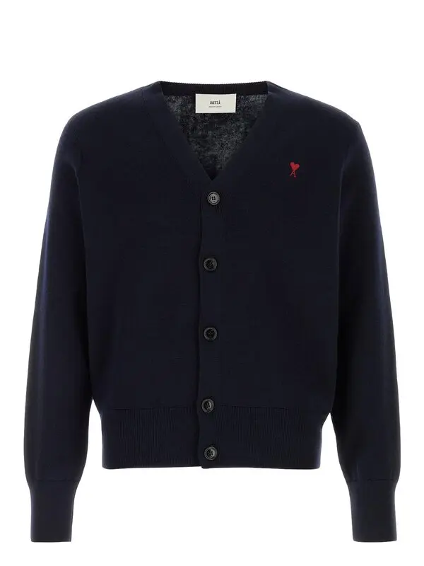 Ami Wool Cardigan - Blue