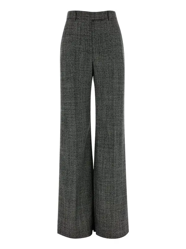 Valentino Garavani Palazzo Wool Pants - White