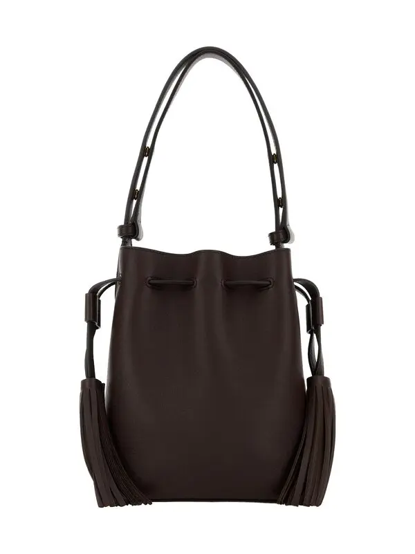 Valentino Garavani Vlogo Signature Bucket Bag - Brown