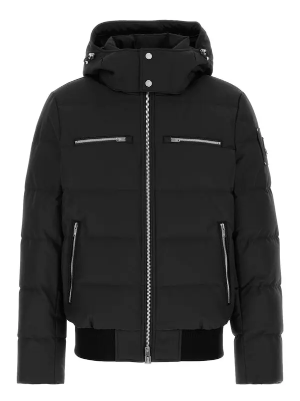Moose Knuckles Polyester Cloud Bomber Down Jacket - Black