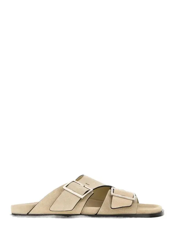 ALOHAS Suede Alba Slippers - Light Brown