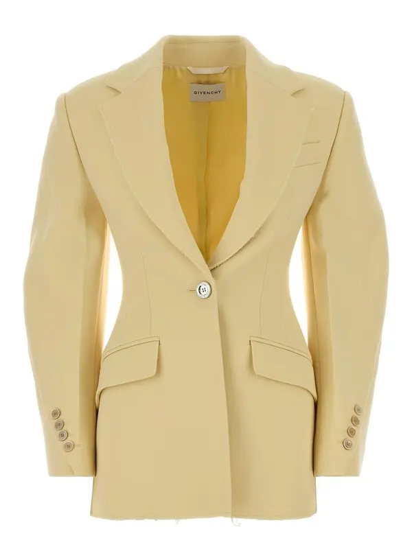Givenchy Pastel Crepe Blazer - Yellow