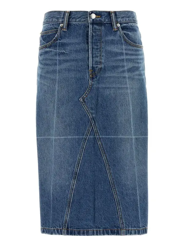 Alexander Wang Denim Midi Skirt - Blue