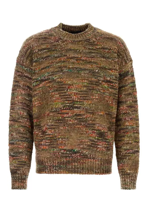 Alanui Multicolor Mélange Knit Sweater - White