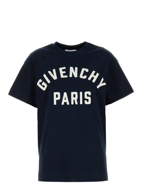 Givenchy Paris Cotton Oversize T-shirt - Blue