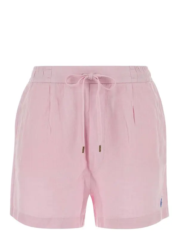 Polo Ralph Lauren Pastel Linen Bermuda Shorts - Pink