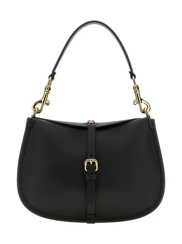 Etro Leather Shoulder Bag - Black
