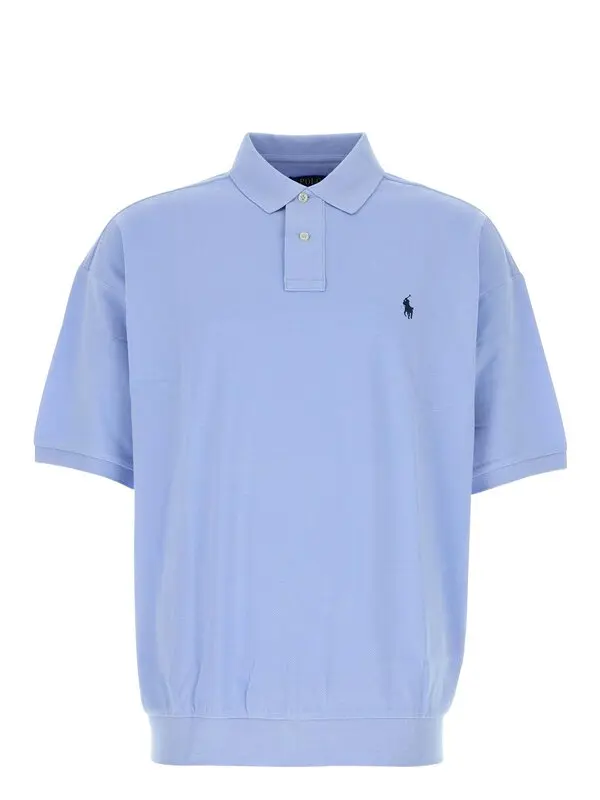 Polo Ralph Lauren Cerulean Piquet Oversize Polo Shirt - Blue