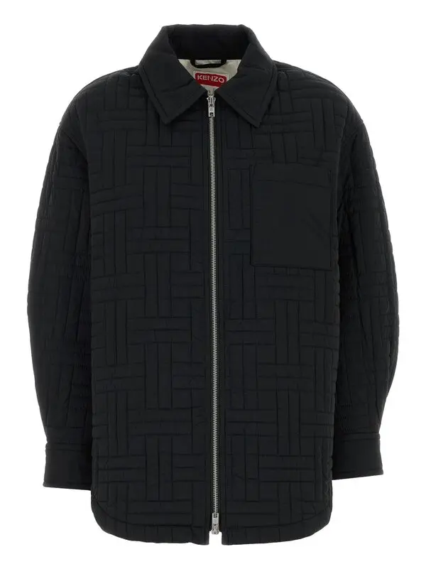 Kenzo Quilted Nylon Oversize Jacket - Black
