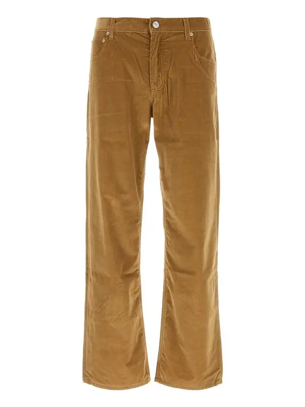 Etro Camel Stretch Corduroy Tailored Trousers - Light Brown