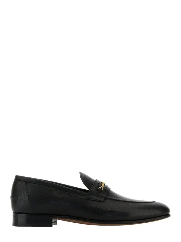 Valentino Garavani Leather Vlogo Signature Loafers - Black