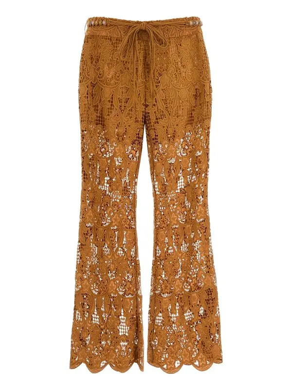 Zimmermann Lace Coco Pant - Orange