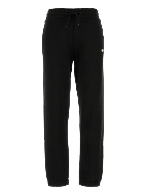 Kenzo Cotton Joggers With Embroidered Detail - Black