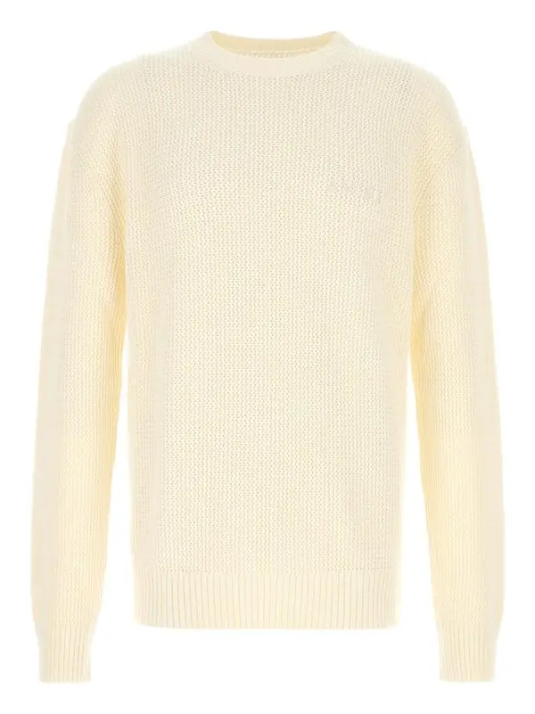 Amiri Cream Crochet Sweater - Yellow