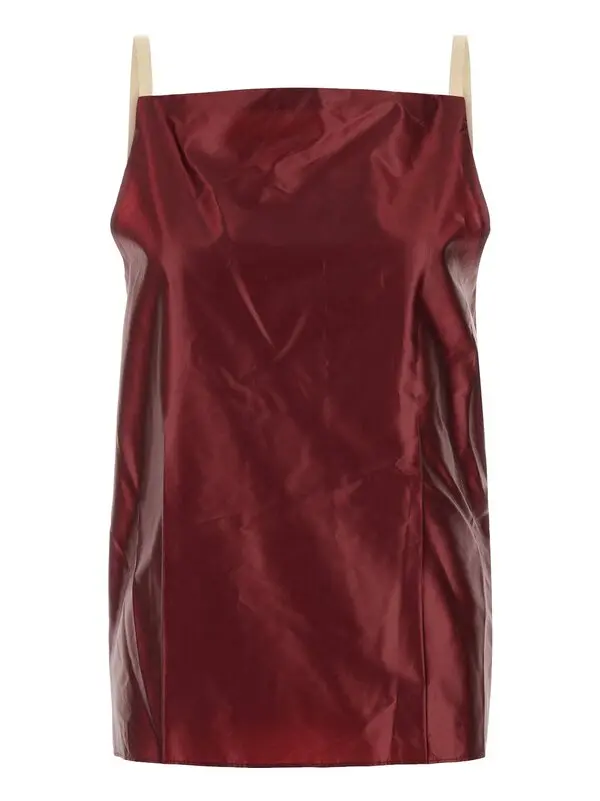Carven Sleeveless Polyester Blend Top - Red