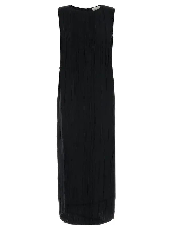 Loulou De Saison Silk Blend Dress - Black