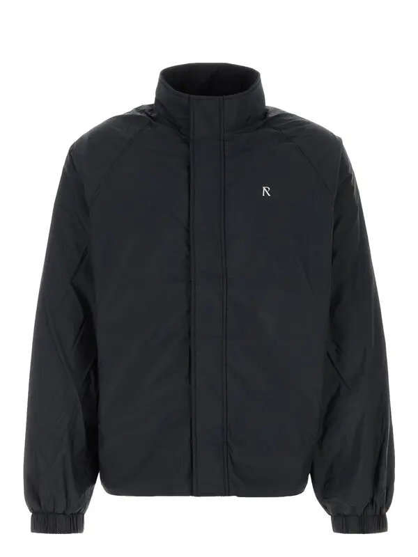 REPRESENT Nylon Jacket With Metal Lettering Logo - Black