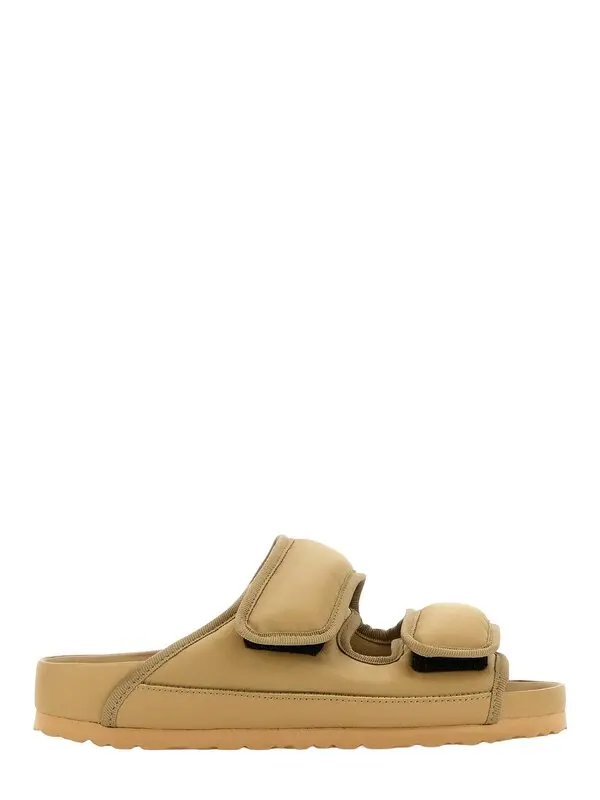 BIRKENSTOCK Beige Fabric Cosny Slippers - Light Brown