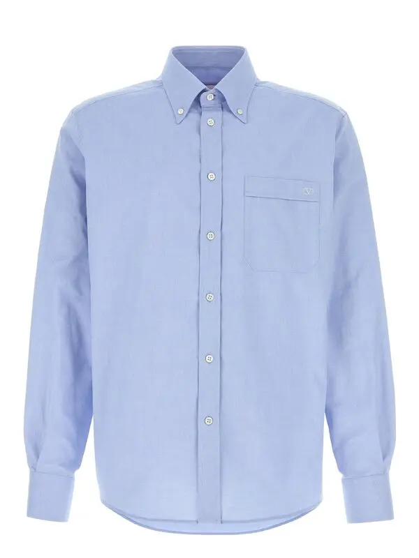 Valentino Garavani Powder Oxford Shirt - Blue