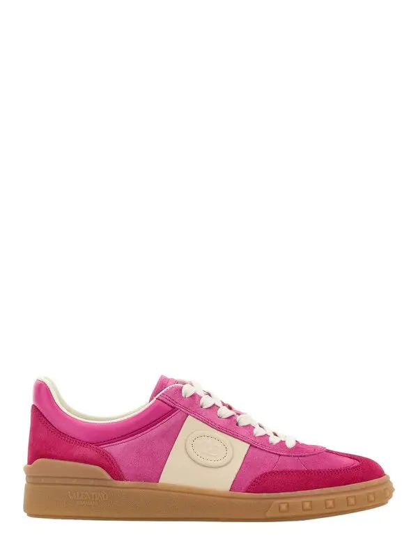 Valentino Garavani Multicolor Suede Upvillage Sneakers - White