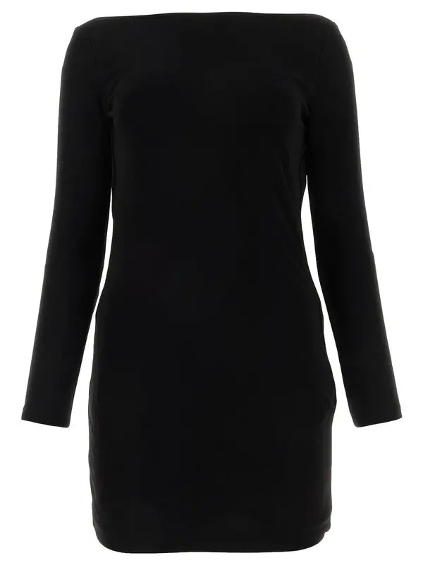 Dsquared2 Viscose Mini Dress With Jewel Embellishment - Black