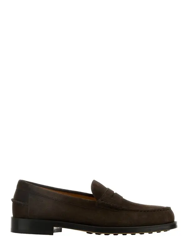 TOD'S Suede Loafers - Brown