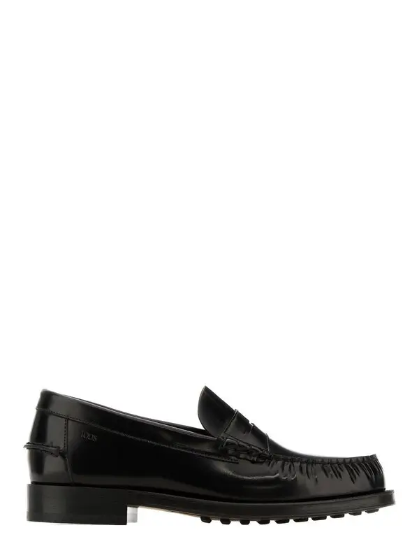 TOD'S Leather Loafers - Black