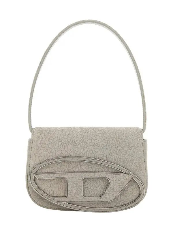 DIESEL® 1dr Shoulder Bag In Light Leather - Grey