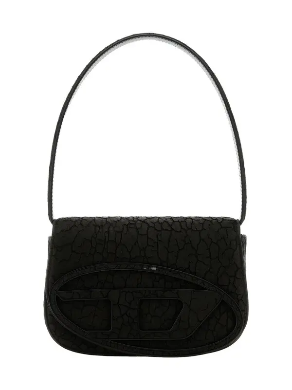 DIESEL® Leather 1dr Shoulder Bag - Black