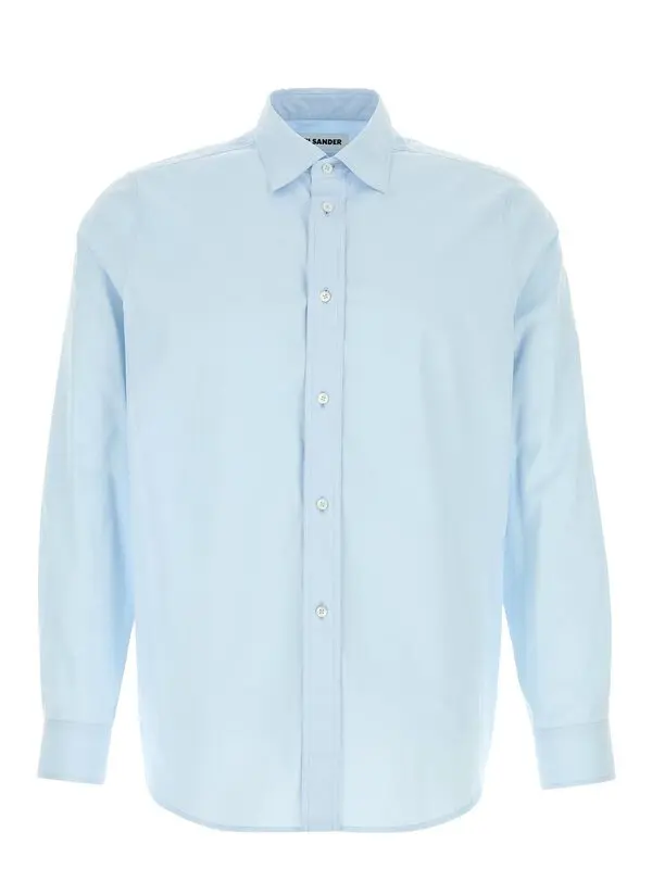 JIL SANDER Light- Poplin Shirt - Blue