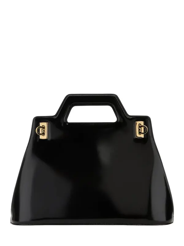 FERRAGAMO Wanda M Handbag - Black