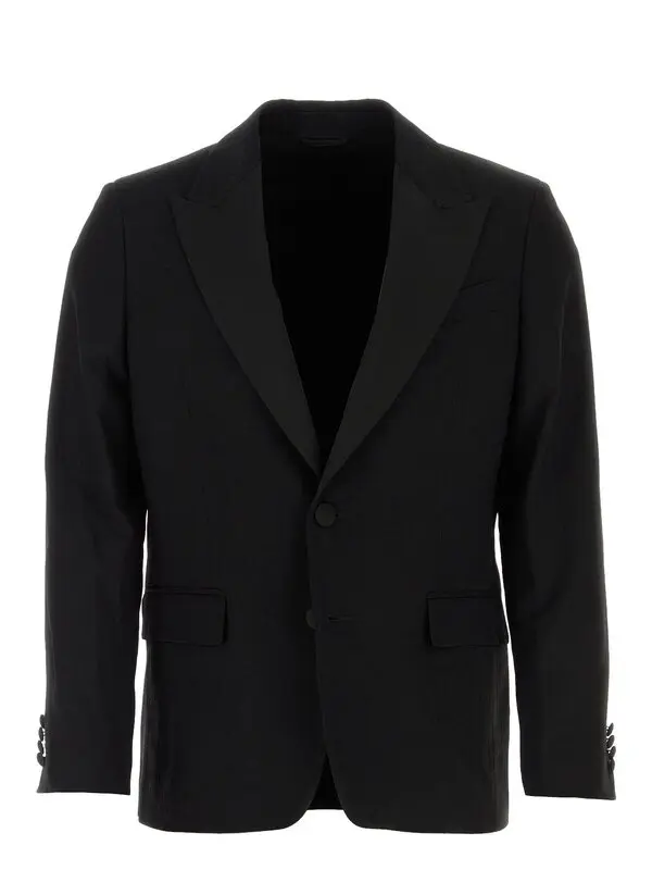 Etro Stretch Wool Blazer - Black