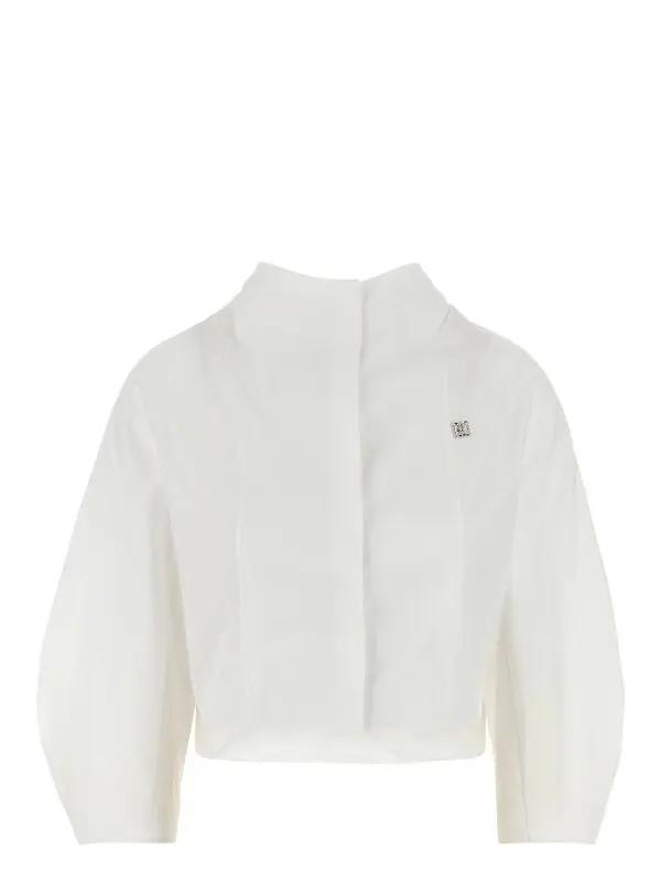 Givenchy Cropped Poplin Shirt - White