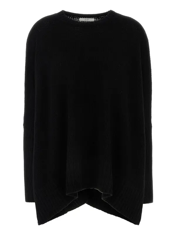 Co Cashmere Oversize Sweater - Black