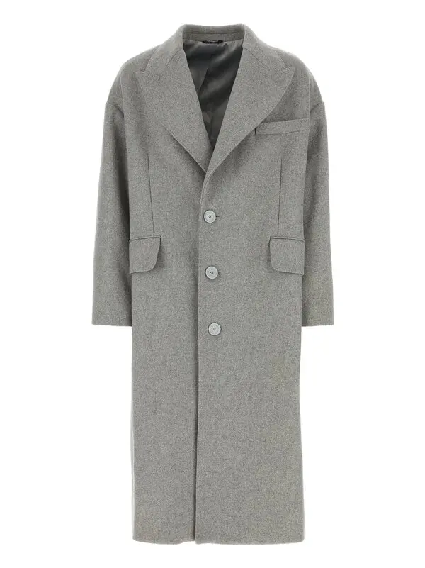 Dolce & Gabbana Wool Blend Coat - Grey