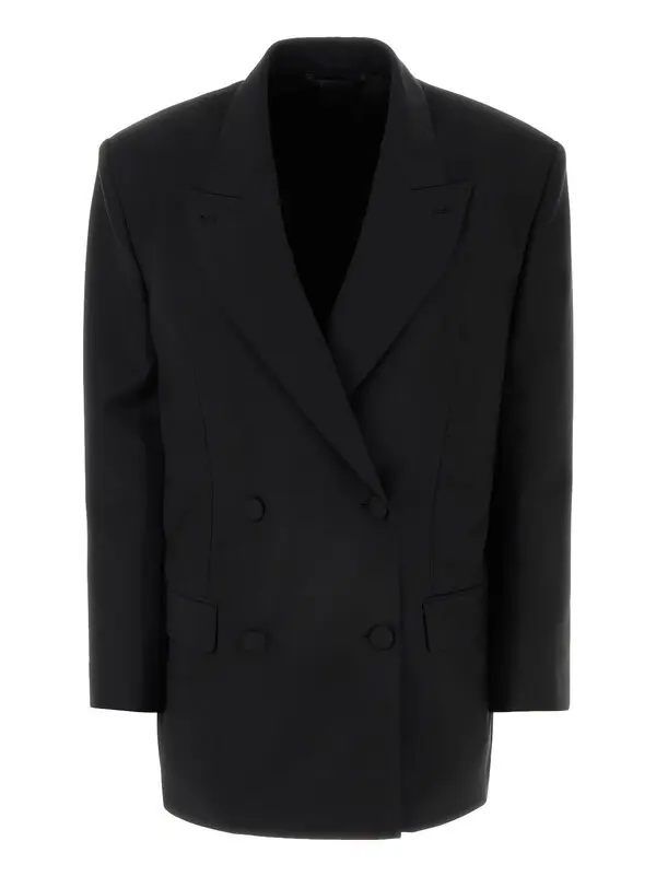 Givenchy Wool Blend Oversize Blazer - Black