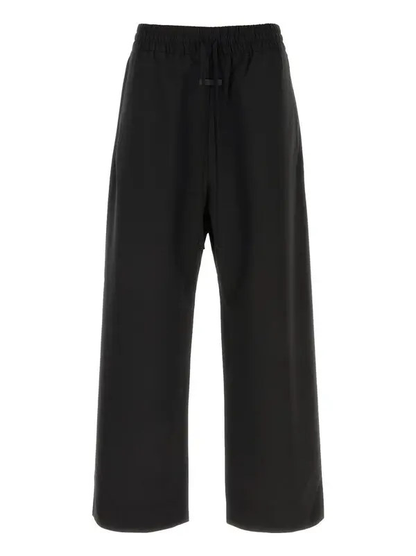 Fear Of God Virgin Wool Wide-leg Trousers - Black