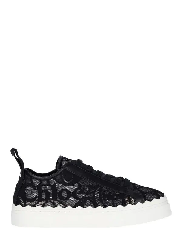 Chloé Lauren Lace-up Sneakers - Black