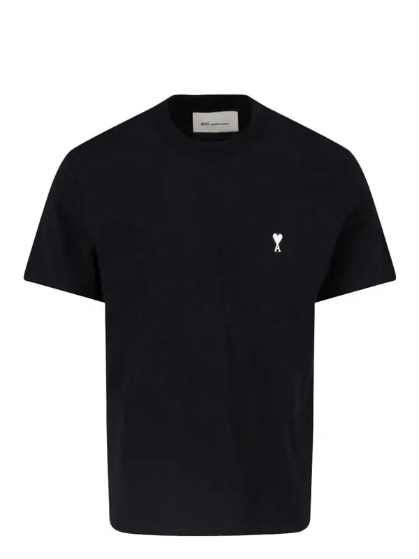 AMI Paris T-shirt " De Coeur - Black