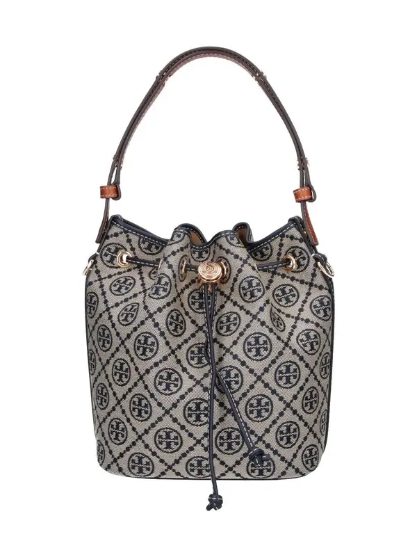 Tory Burch T-monogram Bucket Bag - Blue