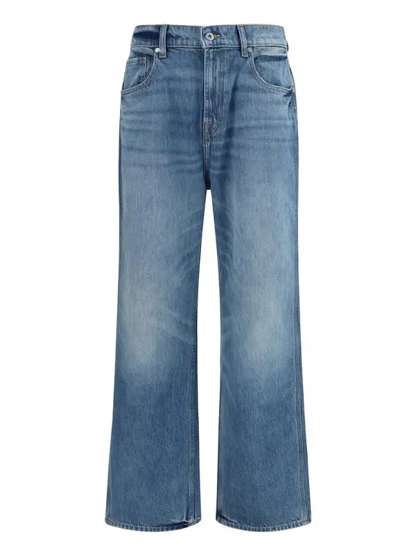 7 For All Mankind Wide-leg Jeans - Blue