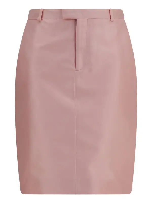 Gucci Silk Faille Skirt - Pink